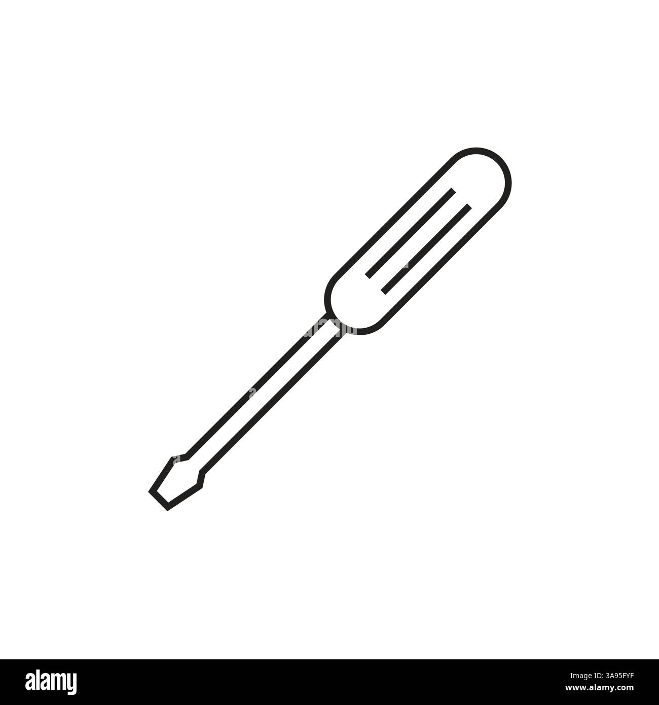 Flat screwdriver icon symbol vector Illustration Stock Vector Image ...