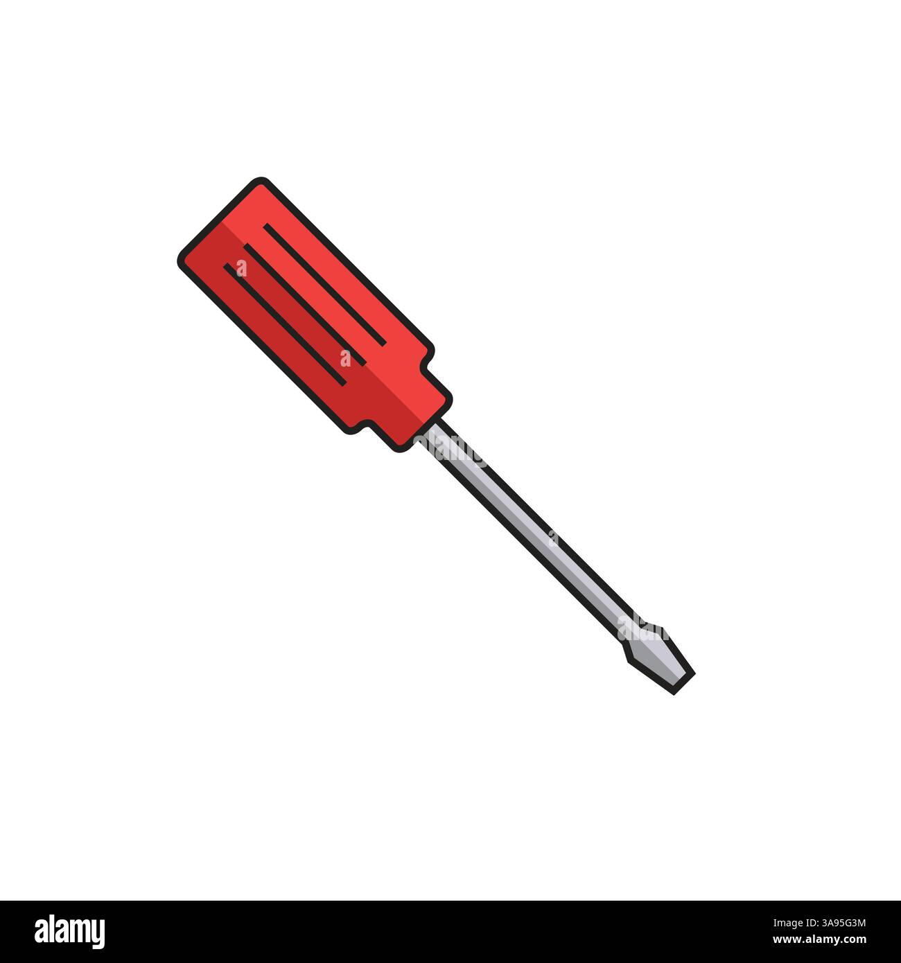Screwdriver icon flat vector illustration Stock Vector Image & Art - Alamy