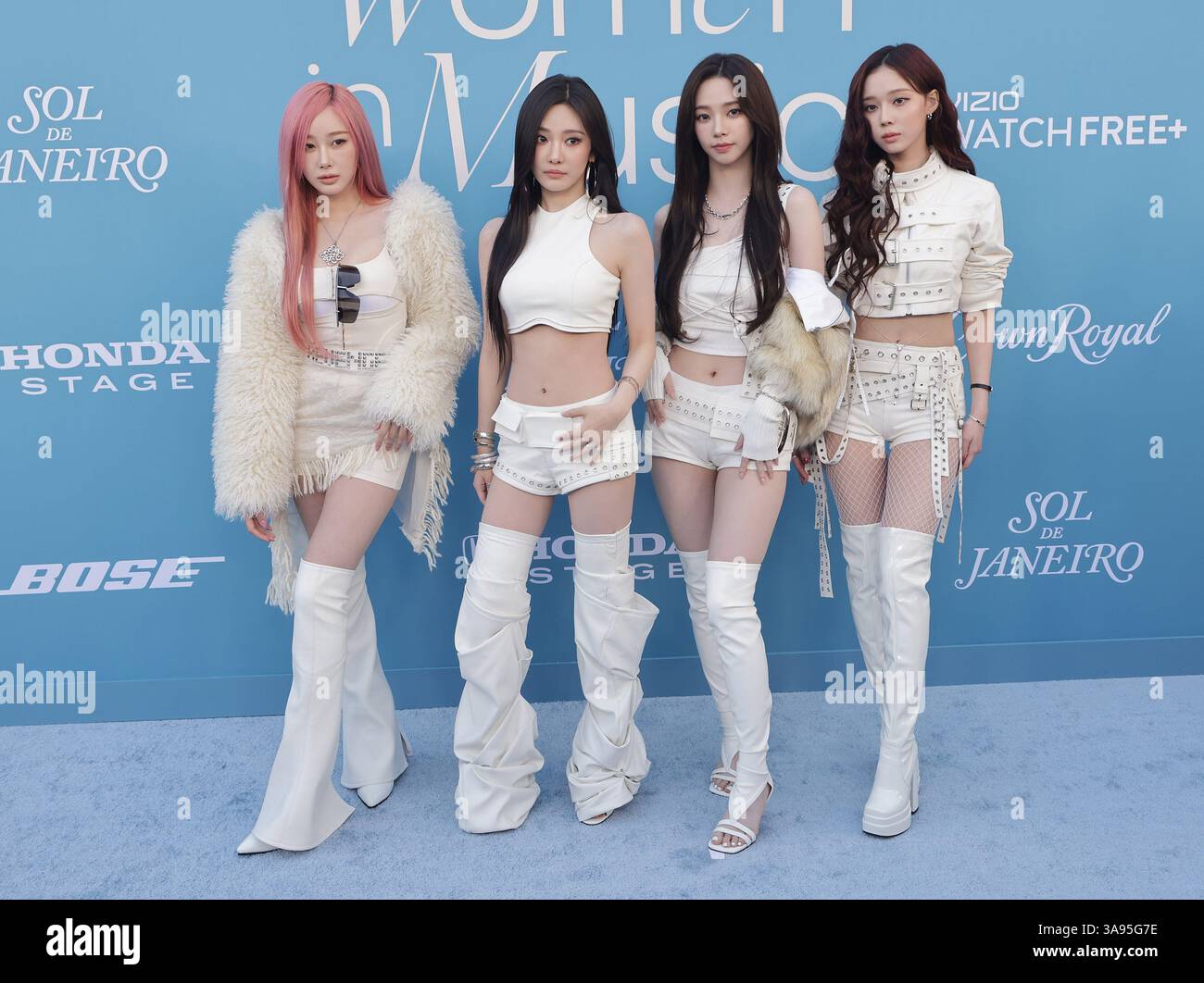 Inglewood, Ca. 29th Mar, 2025. Giselle, Ningning, Karina, Winter of ...