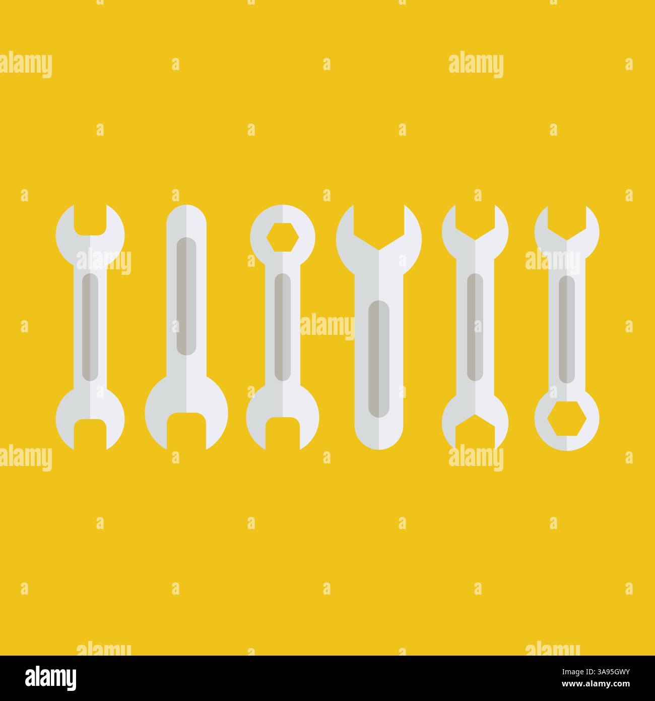 Flat screwdriver icon set. symbol vector Illustration Stock Vector ...