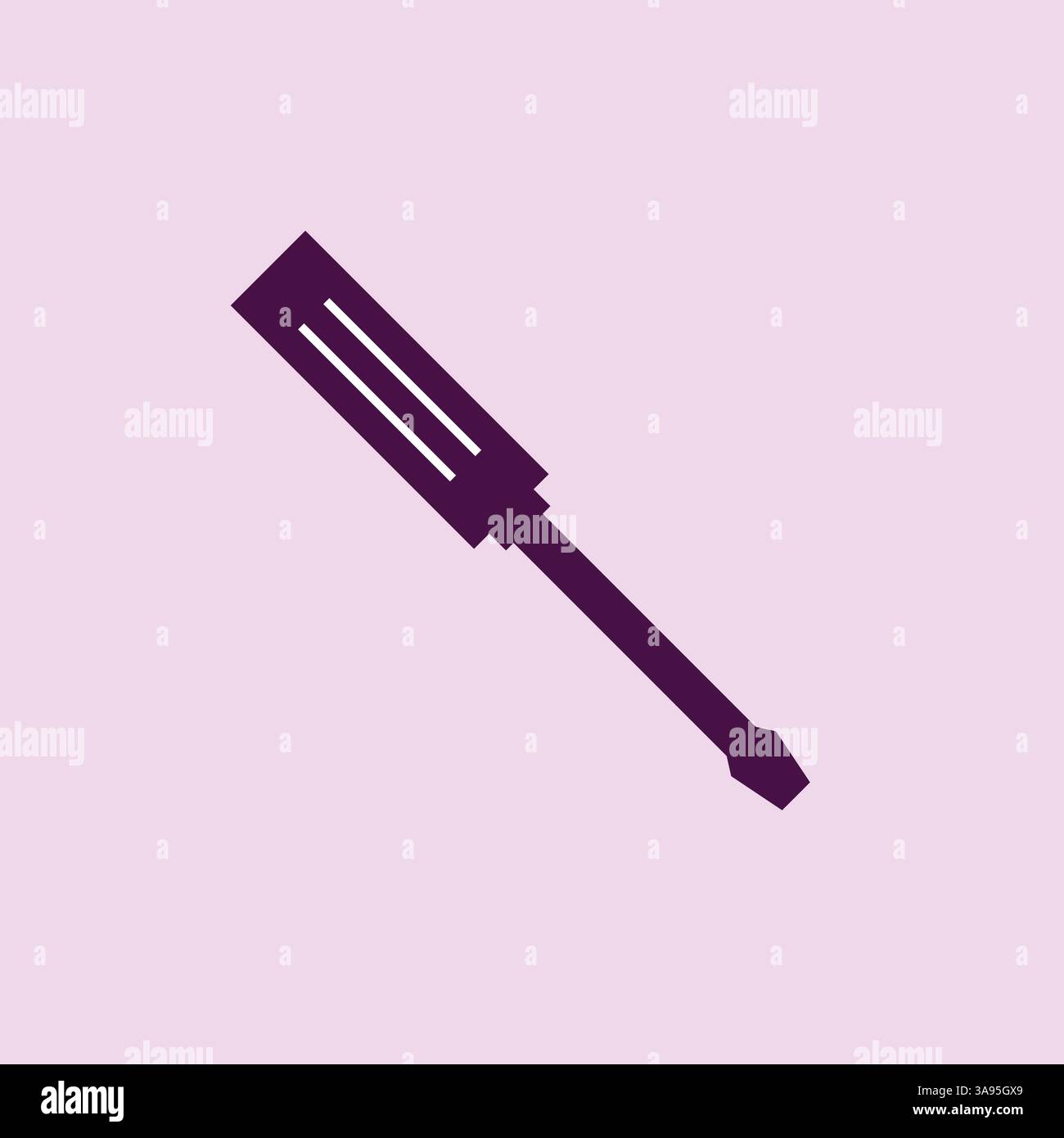 Flat screwdriver icon symbol vector Illustration Stock Vector Image ...