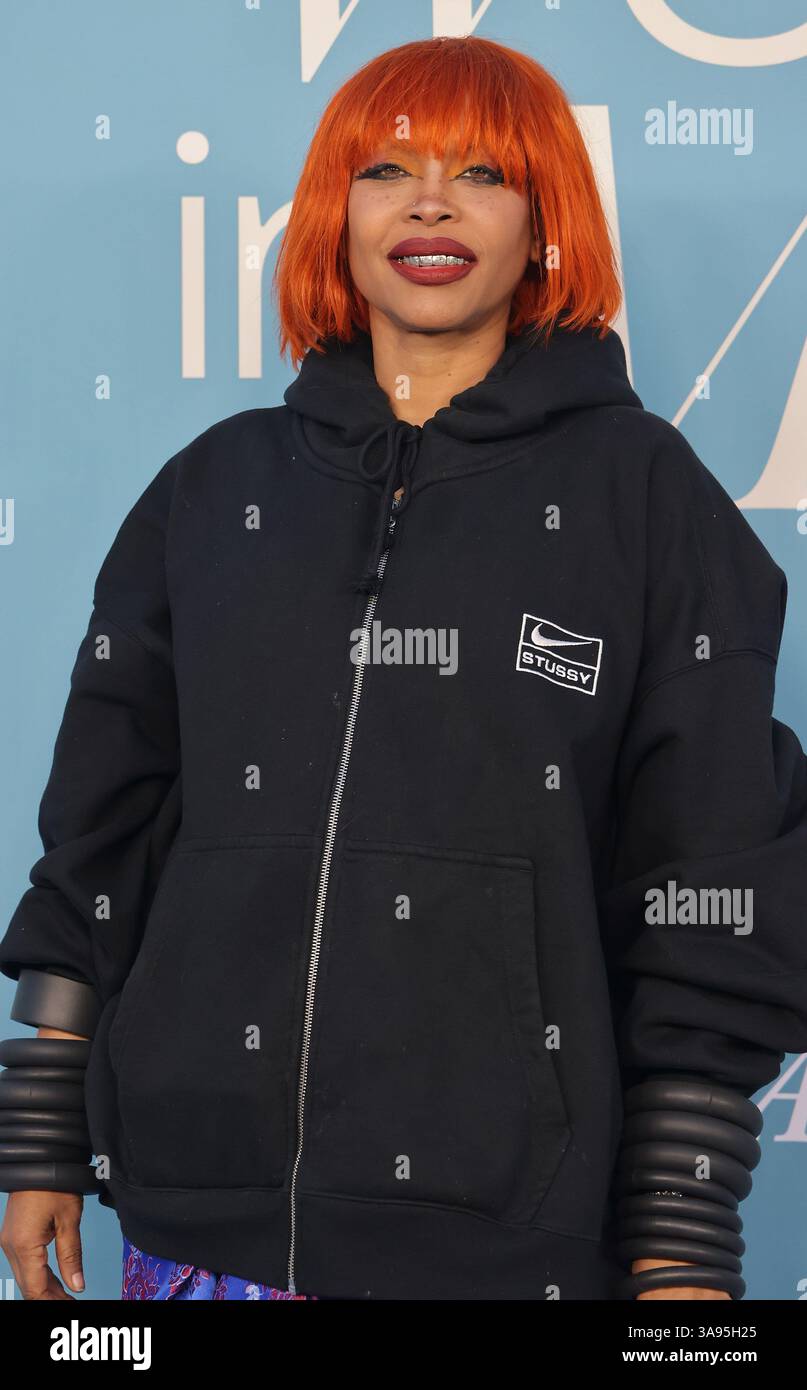 Erykah Badu attends the 2025 Billboard Women in Music at YouTube ...