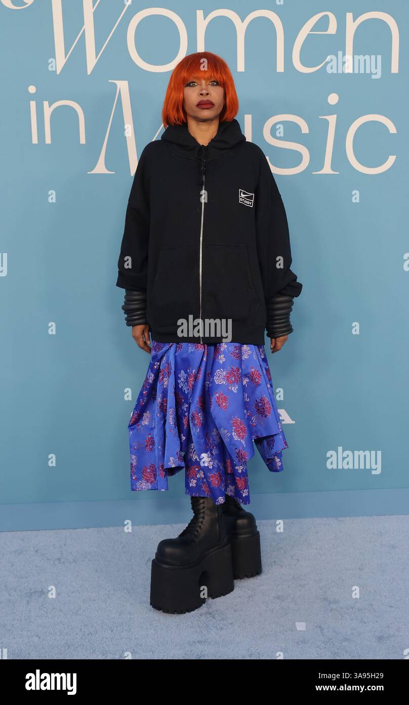 Inglewood, Ca. 29th Mar, 2025. Erykah Badu attends the 2025 Billboard ...