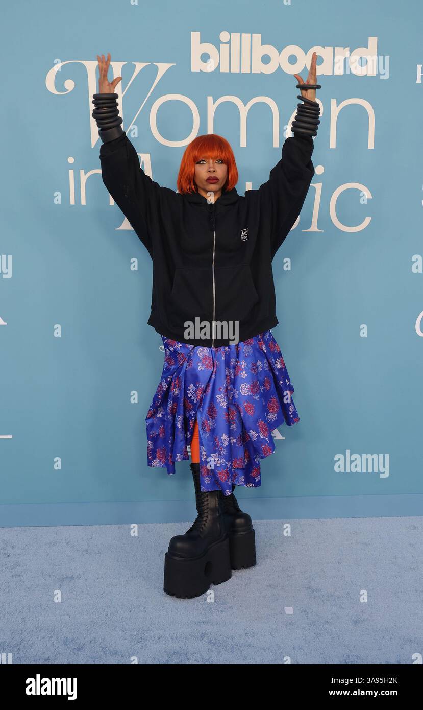 Inglewood, Ca. 29th Mar, 2025. Erykah Badu attends the 2025 Billboard ...