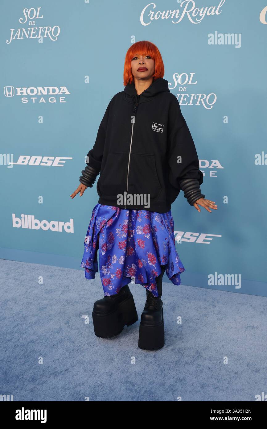 Inglewood, Ca. 29th Mar, 2025. Erykah Badu attends the 2025 Billboard ...