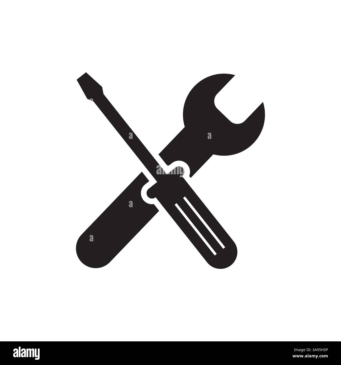 Flat screw driver icon symbol vector Illustration Stock Vector Image ...
