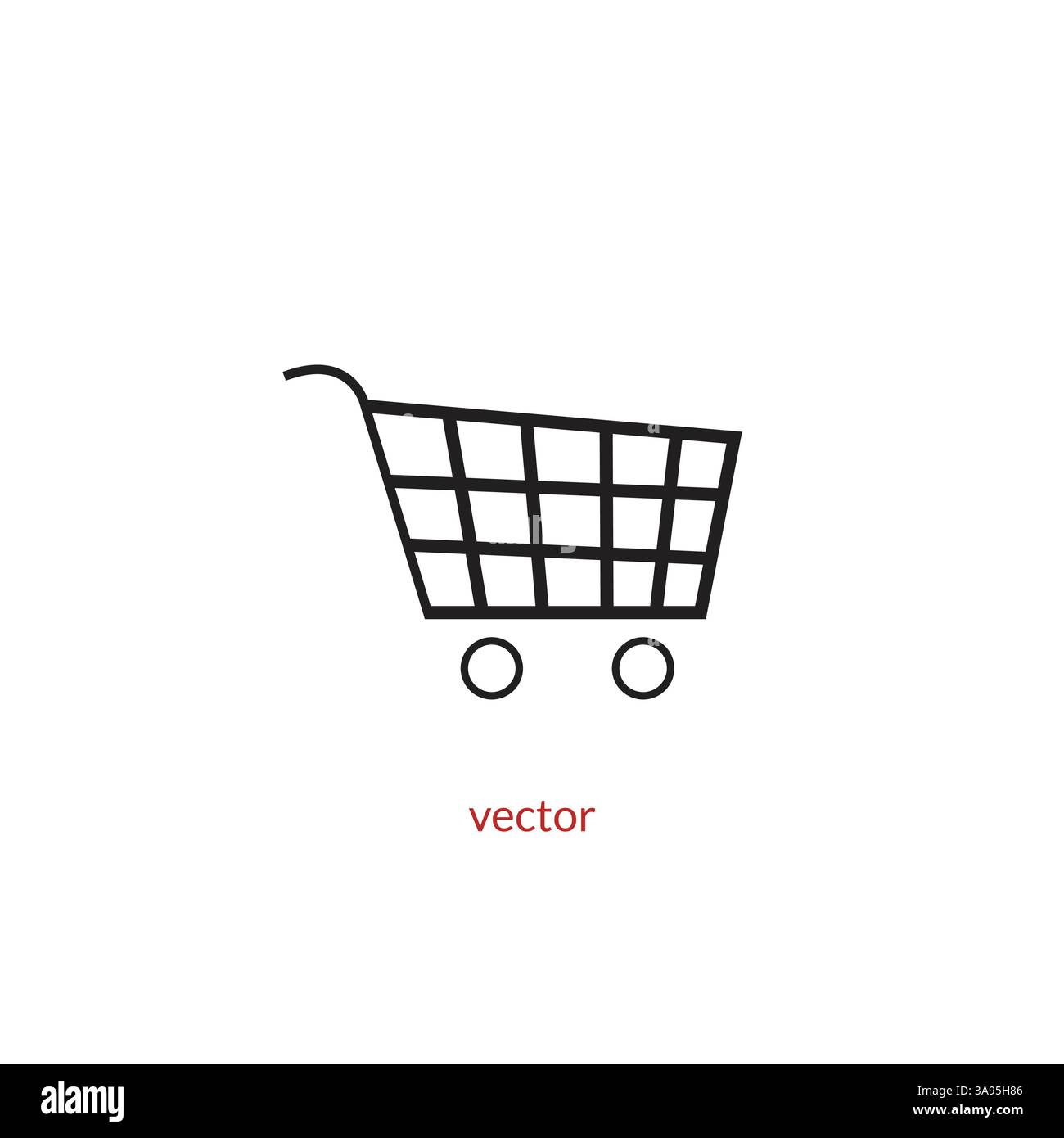 Shopping chart best flat icon Stock Vector Image & Art - Alamy