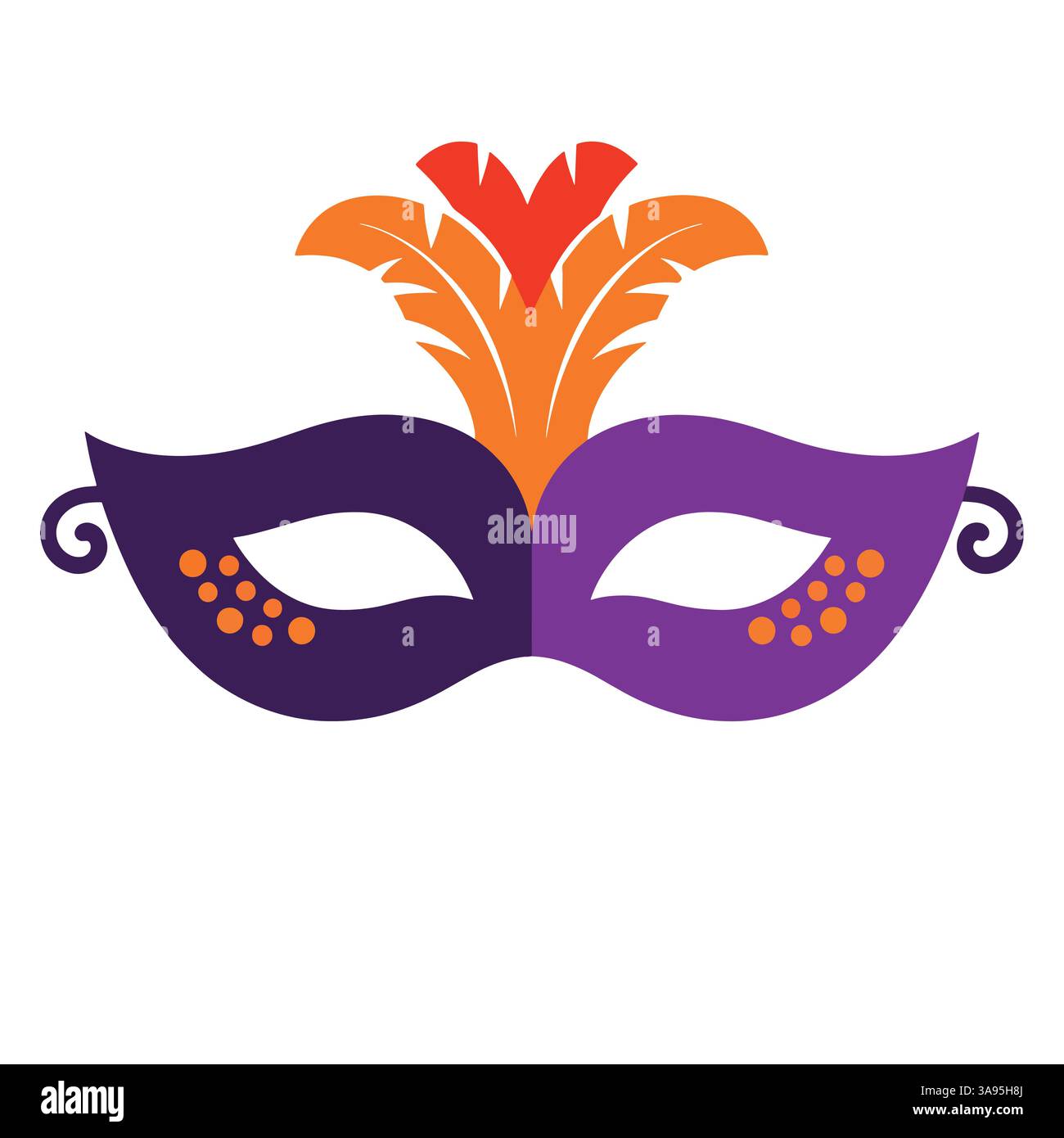 Carnival mask icon vector isolated on white background. Perfect for web ...
