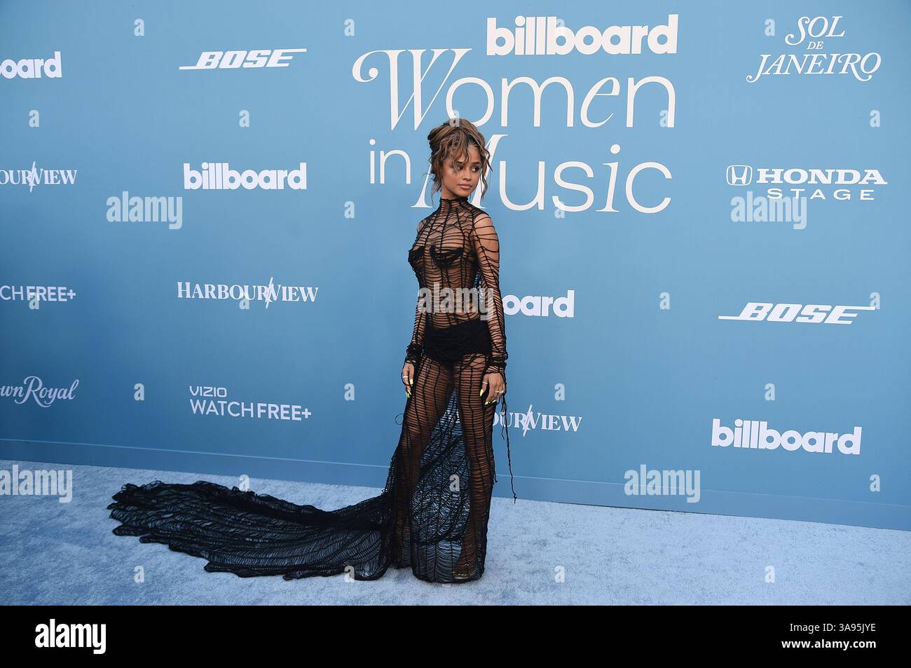 Tyla arrives at the Billboard Women in Music Awards on Saturday, March ...