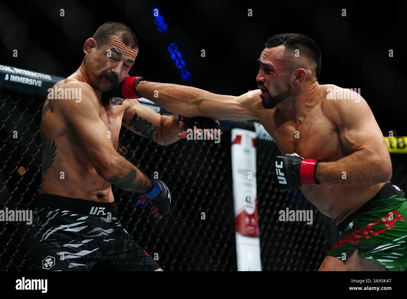 MEXICO CITY, MEXICO - MARCH 29: Rafa Garcia and Vinc Pichel meet in the ...