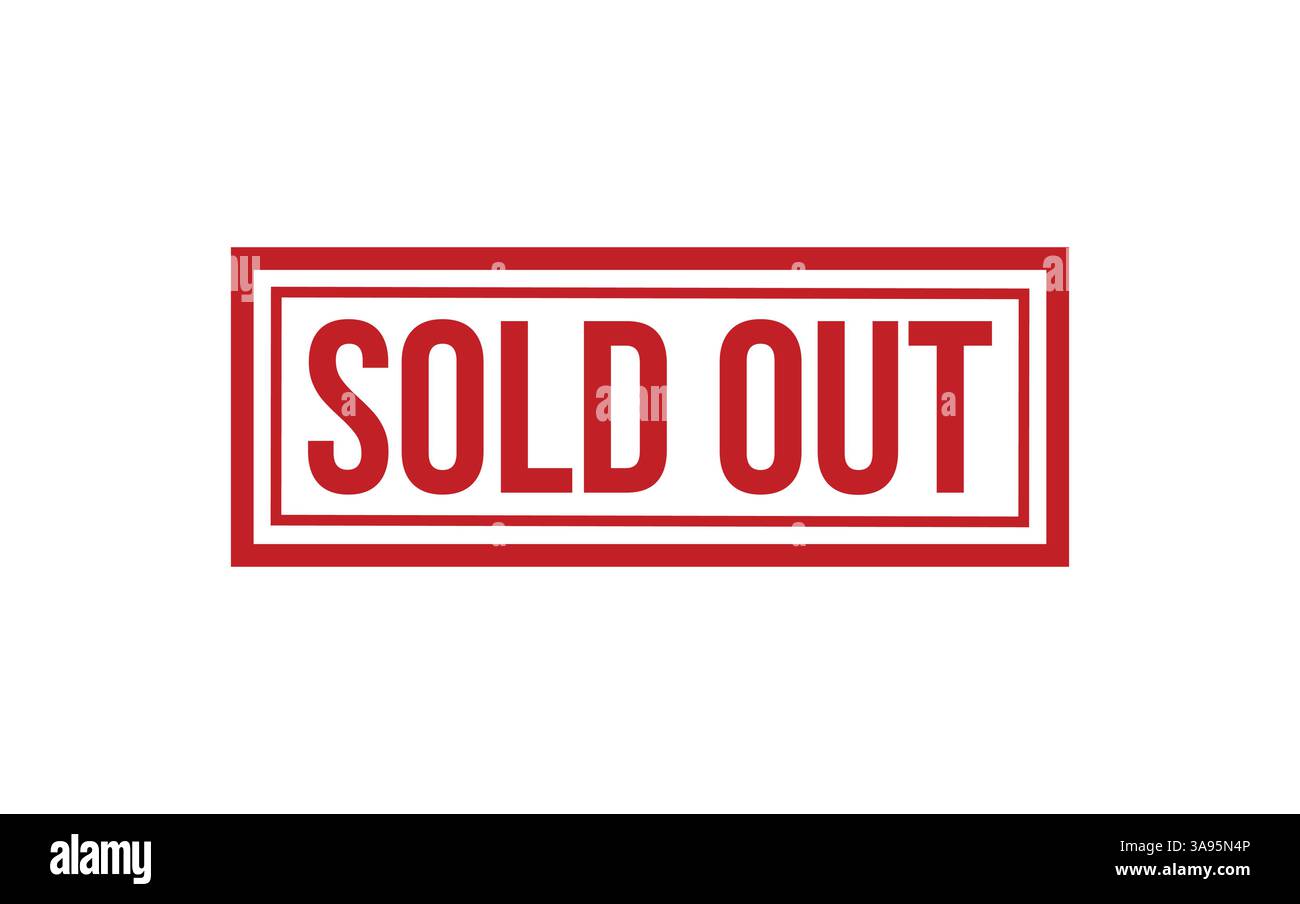 Sold out Rubber Stamp Seal Vector Stock Vector Image & Art - Alamy