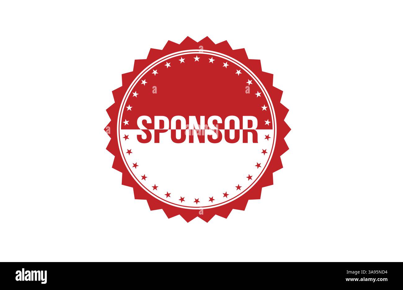 Red banner Sponsor on white background Stock Vector Image & Art - Alamy