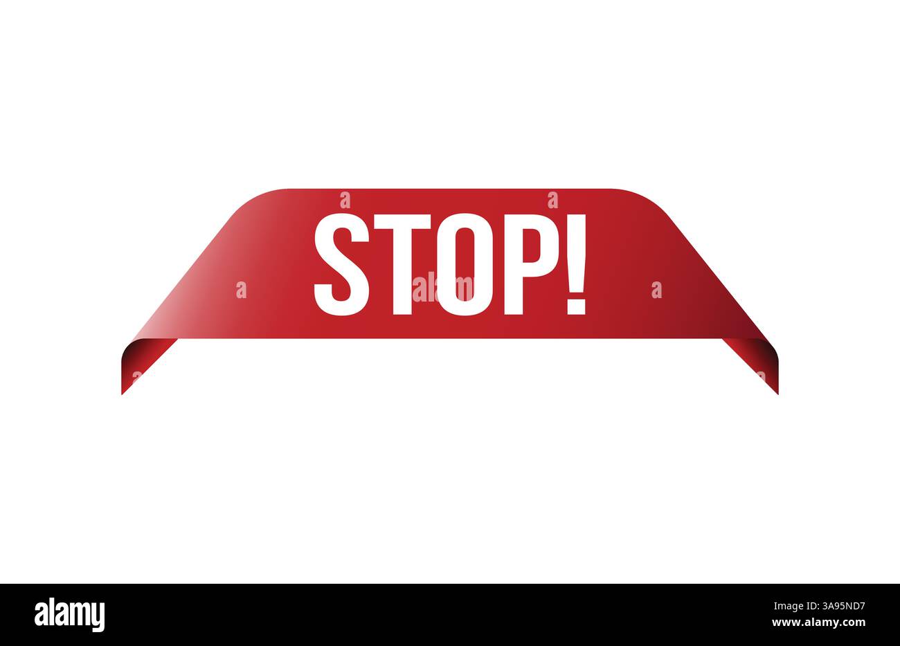 Brush style Stop red banner design on white background Stock Vector ...