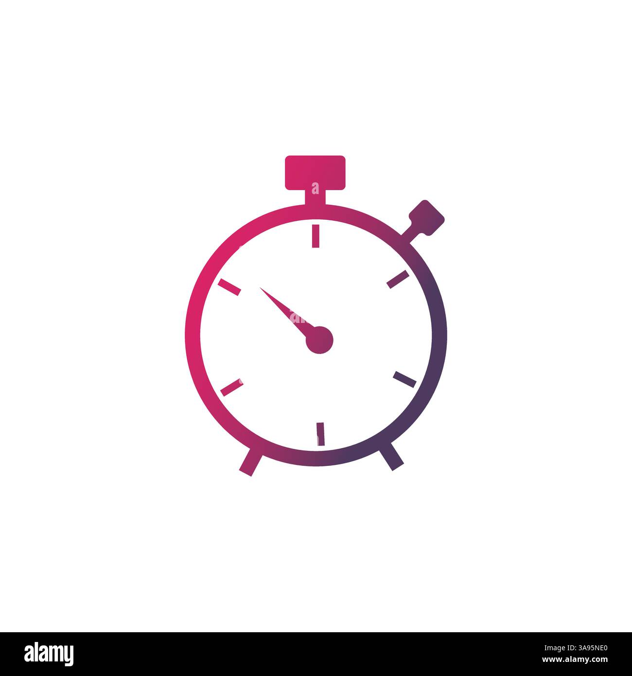 Stopwatch icon set in Cut Out Stock Images & Pictures - Alamy