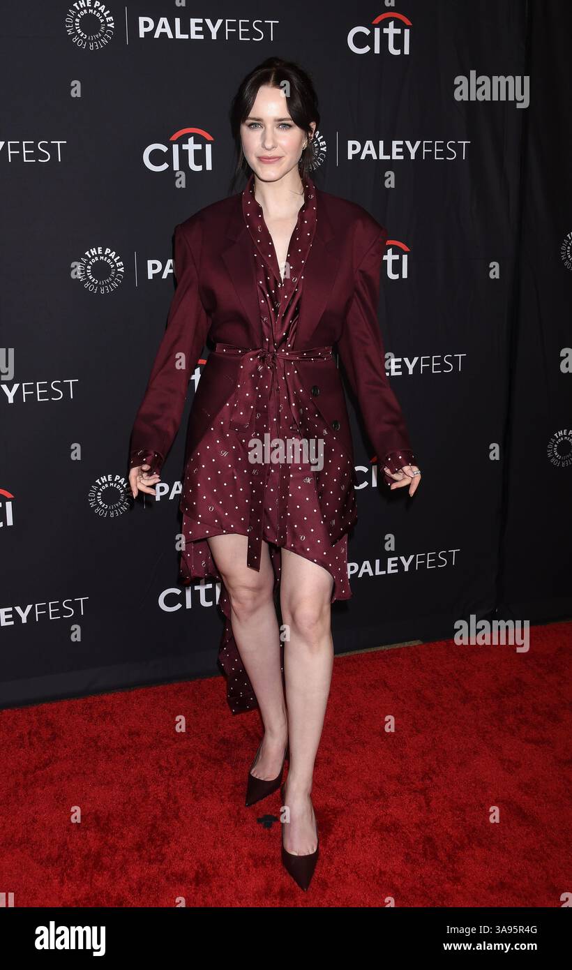 Rachel Brosnahan arriving to 2025 PaleyFest LA’s “Gilmore Girls, The ...