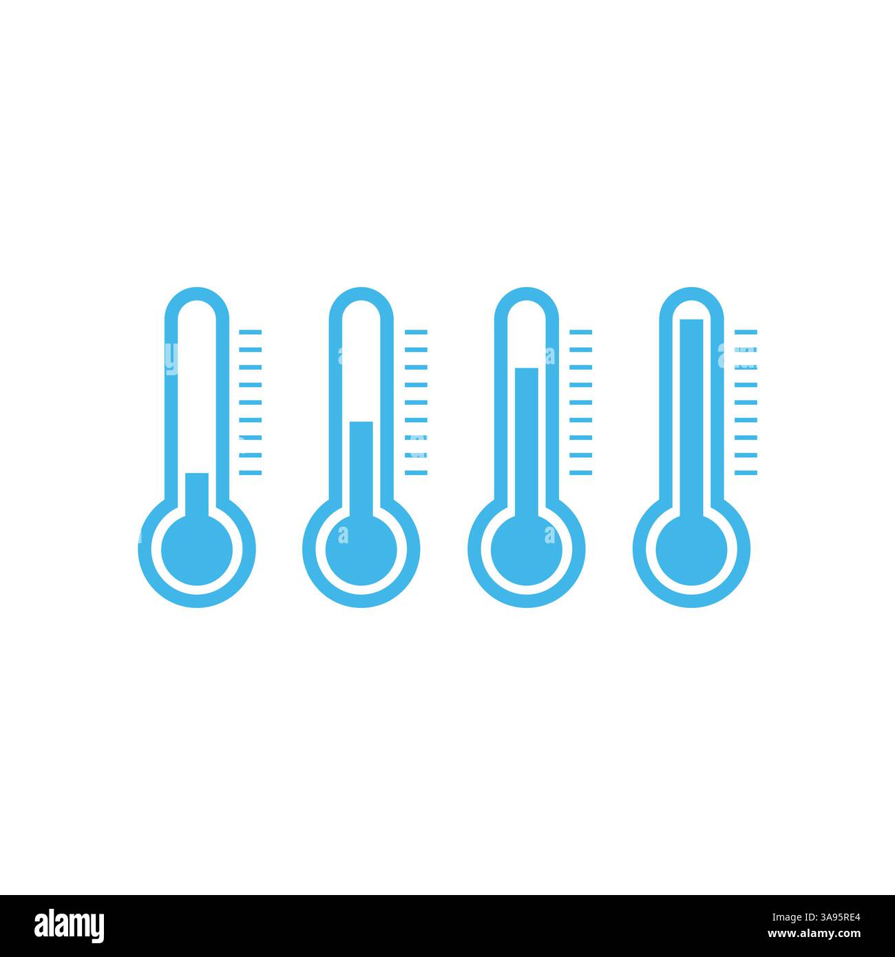 Temperature icon vector. line thermometer symbol Stock Vector Image ...