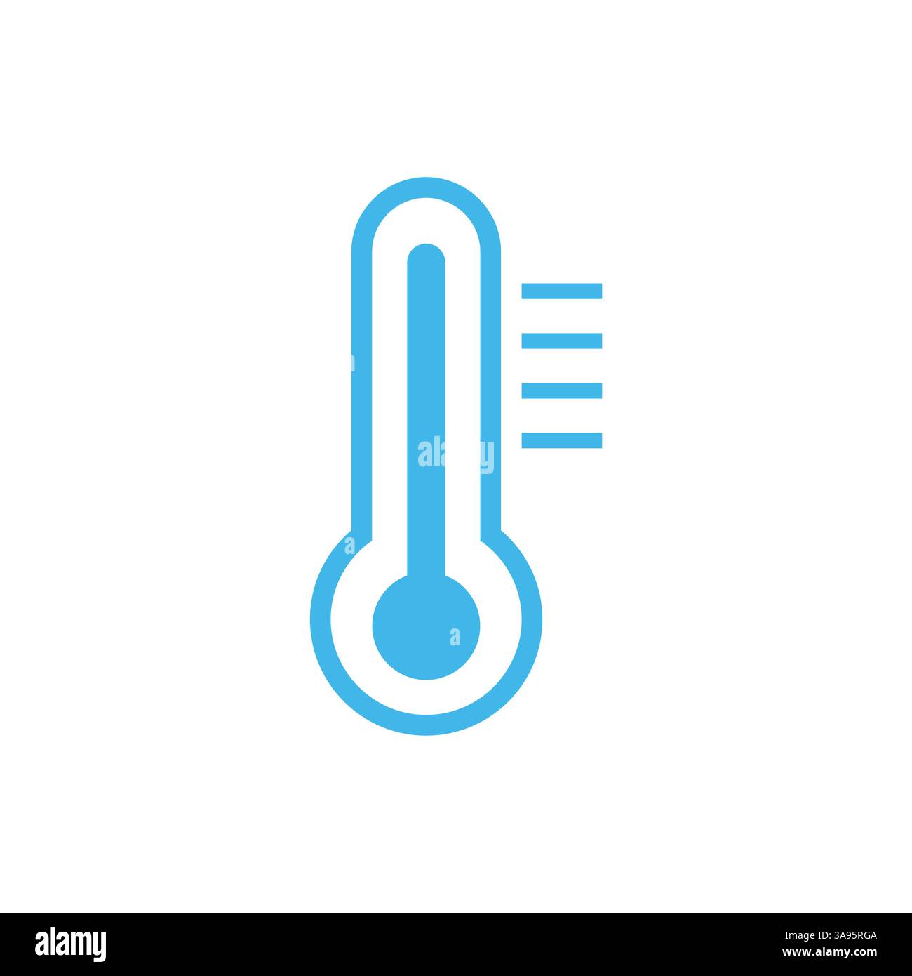Temperature icon vector. line thermometer symbol Stock Vector Image ...
