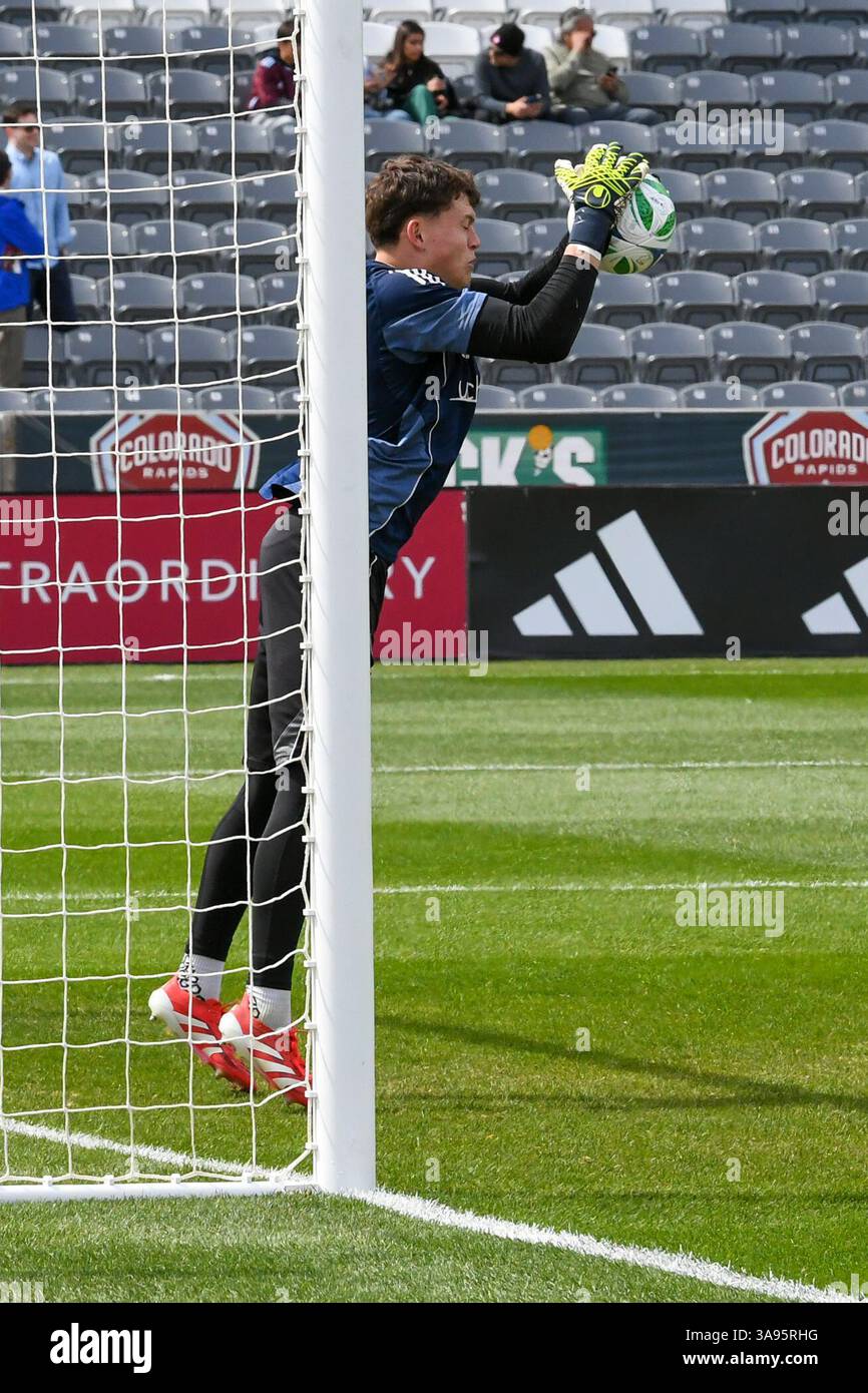 March 29, 2025: Colorado goalkeeper Adam Beaudry (31) in action during ...