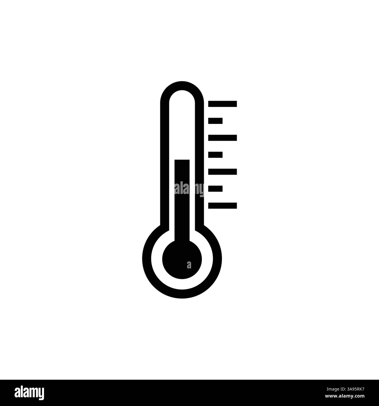 Temperature icon vector. line thermometer symbol Stock Vector Image ...