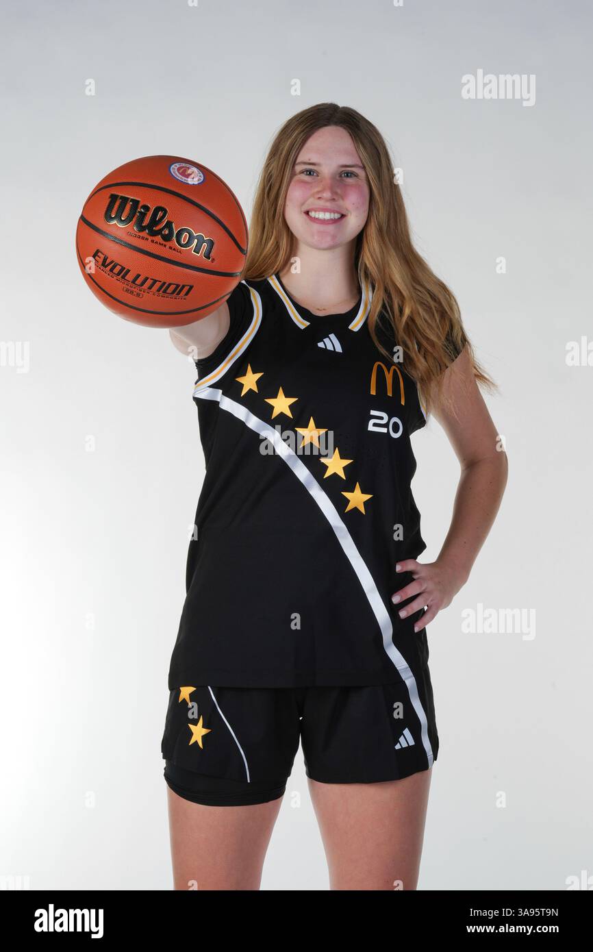 BROOKLYN, NY - MARCH 28: McDonalds High School All American Kaelyn ...