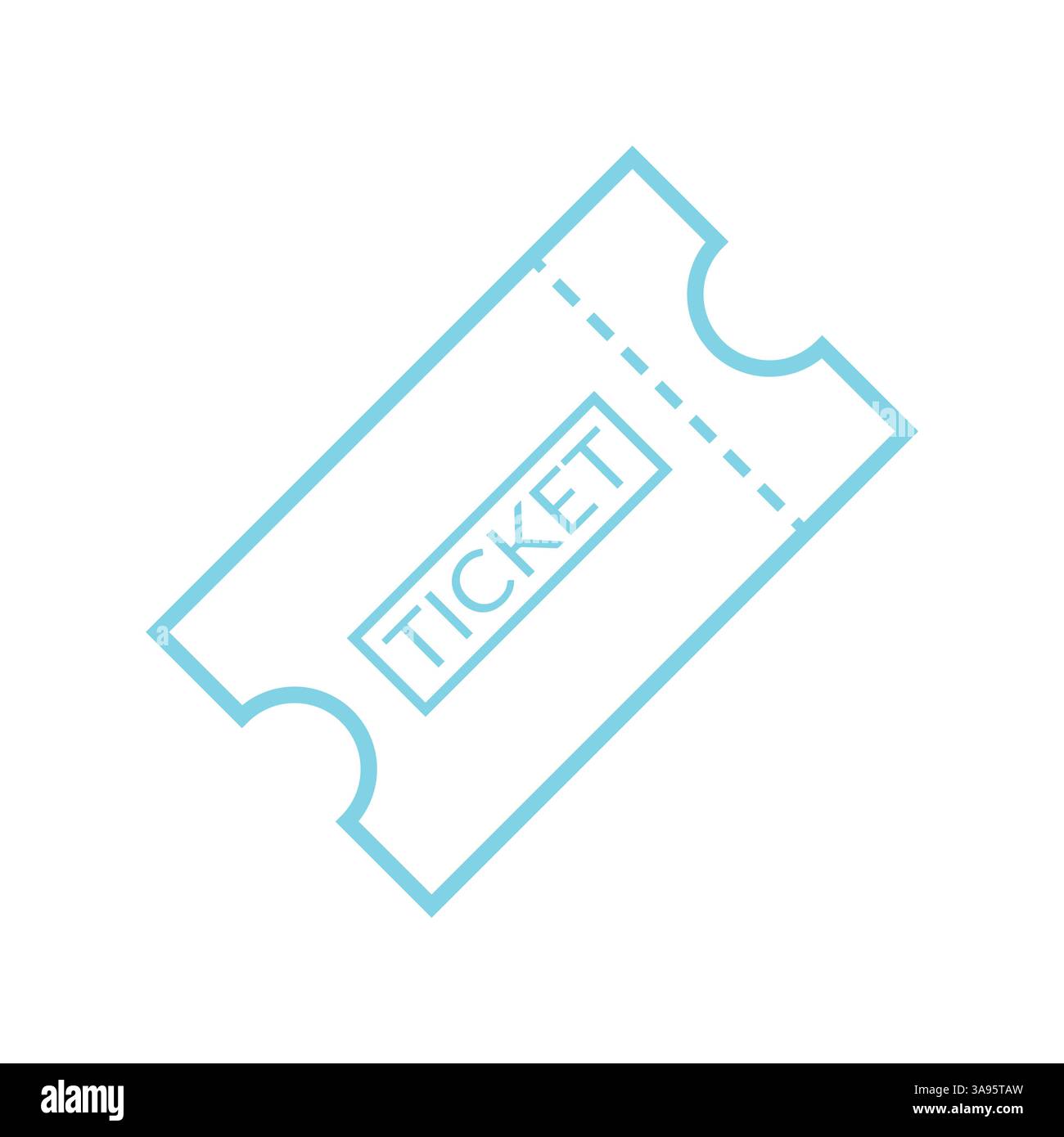 Flat Ticket icon symbol vector Illustration Stock Vector Image & Art ...