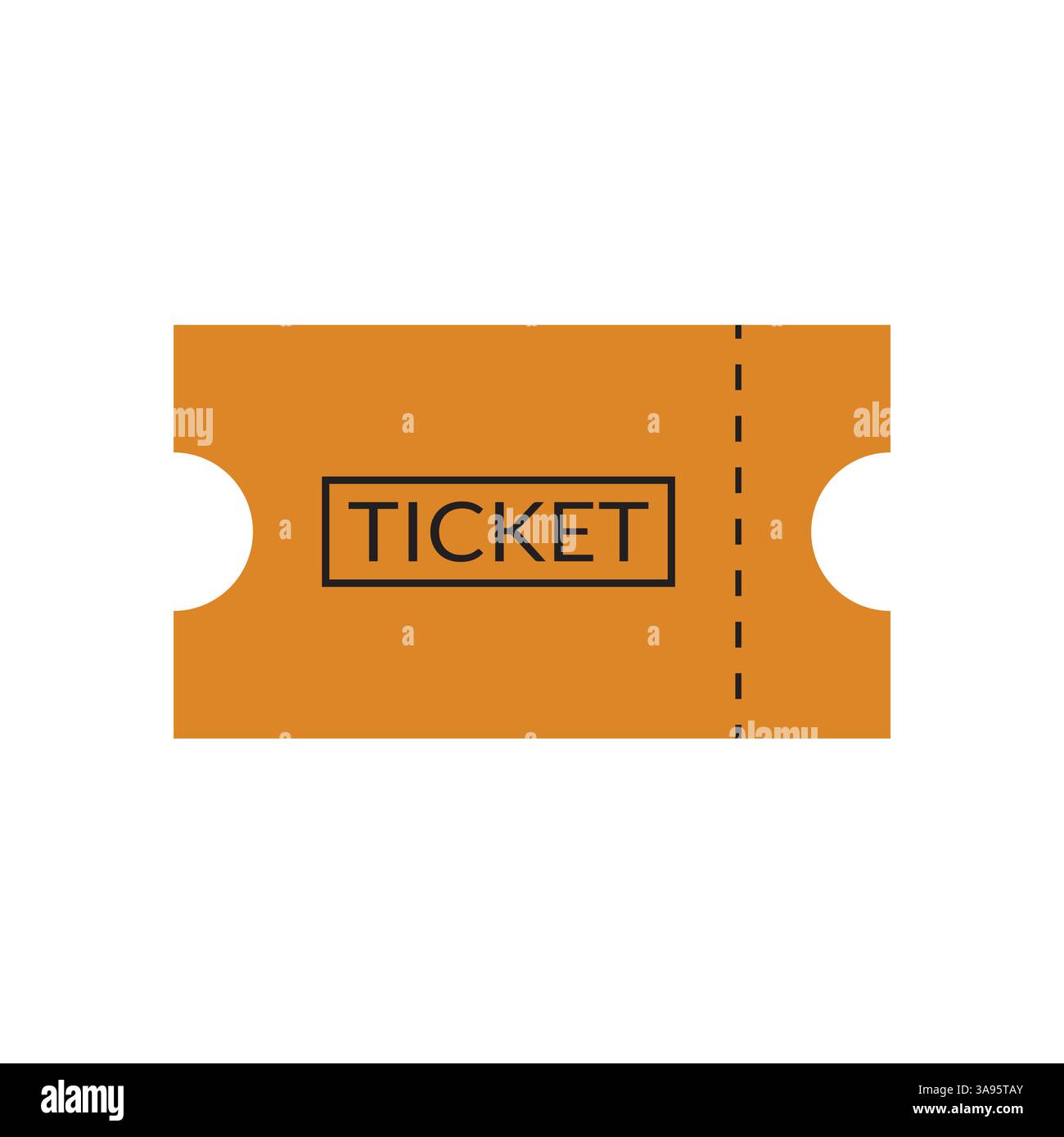 Flat Ticket icon symbol vector Illustration Stock Vector Image & Art ...