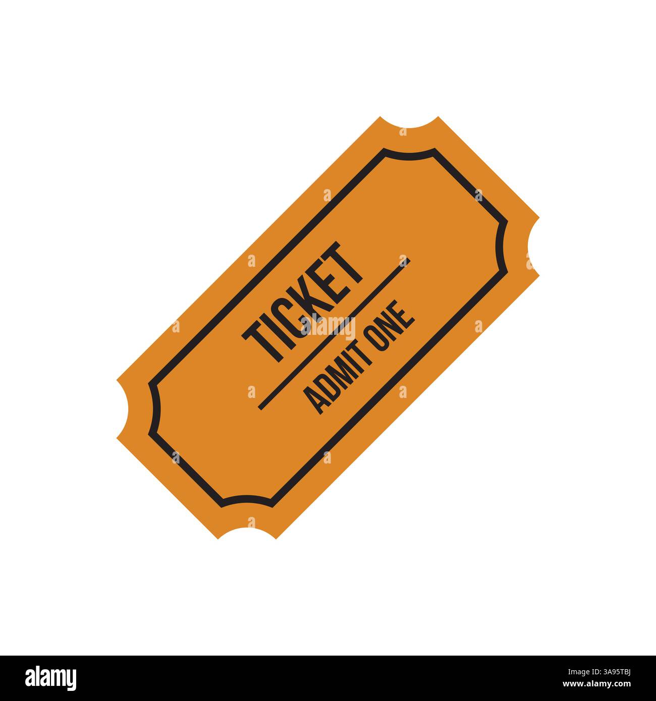 Flat Ticket icon symbol vector Illustration Stock Vector Image & Art ...