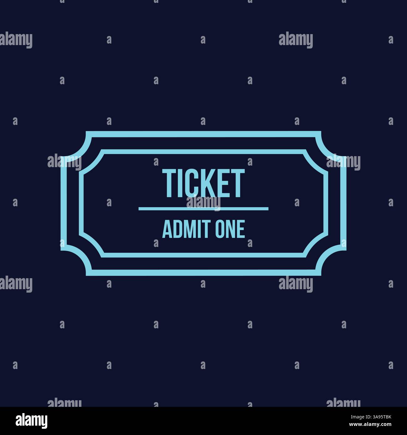 Flat Ticket icon symbol vector Illustration Stock Vector Image & Art ...