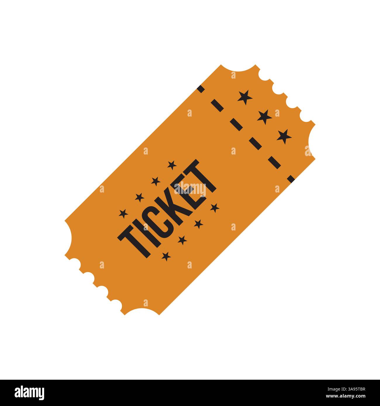 Flat Ticket icon symbol vector Illustration Stock Vector Image & Art ...