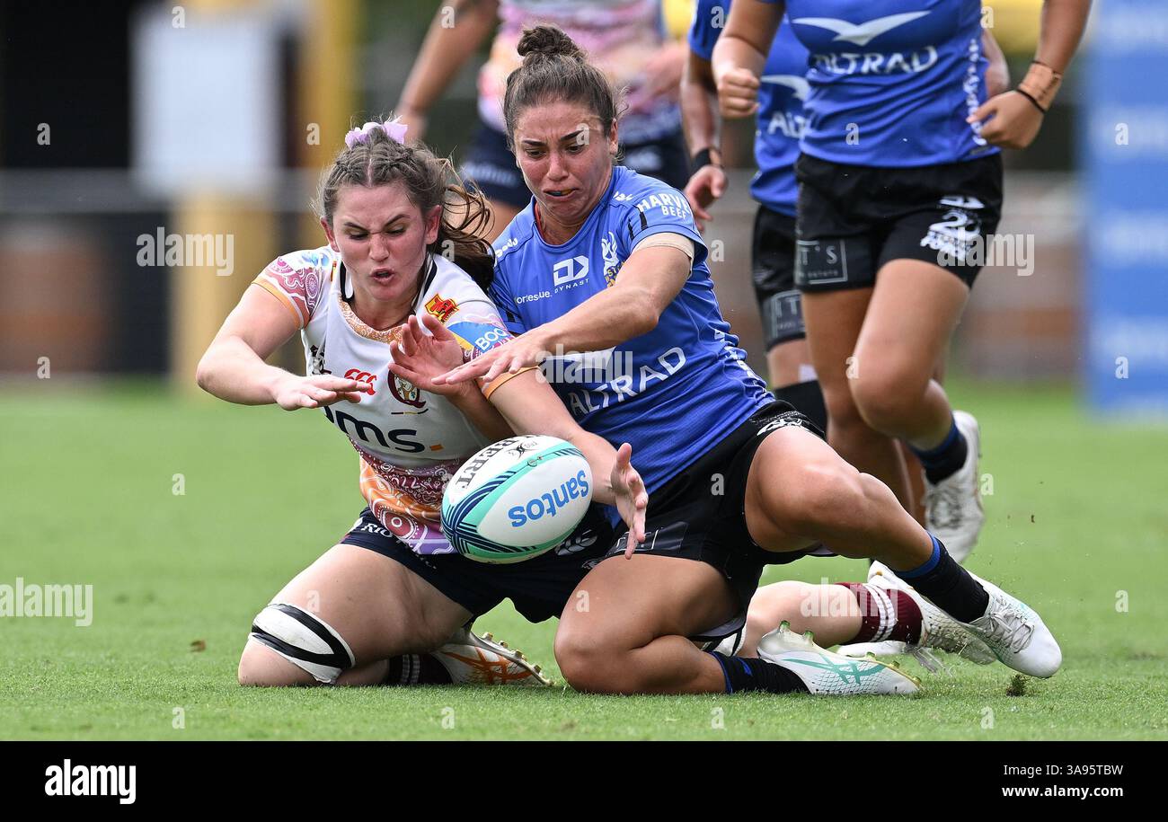 Jemma Bemrose of the Reds (left) competes with Megumi Takagi of the ...