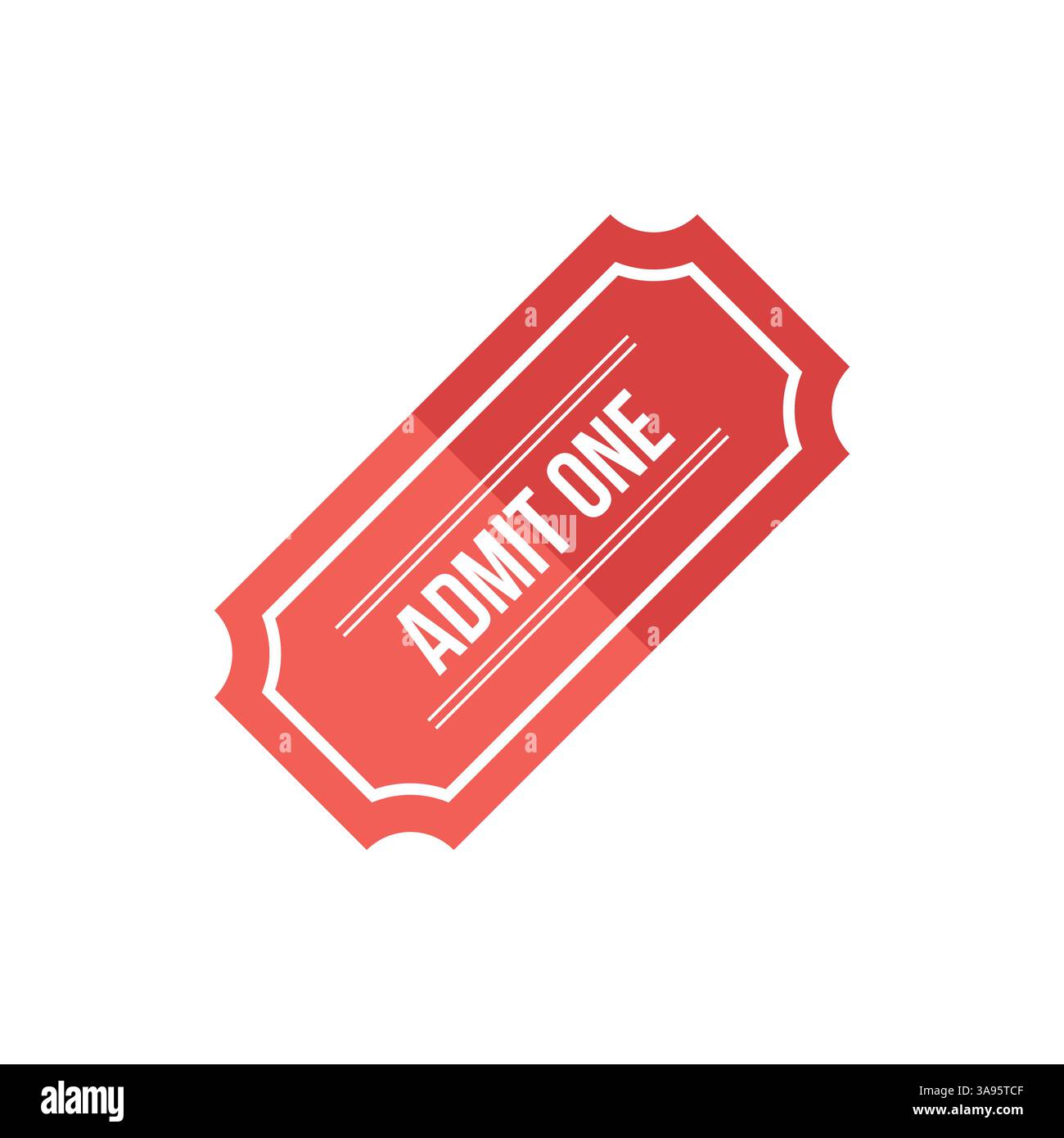 Flat Ticket icon symbol vector Illustration Stock Vector Image & Art ...