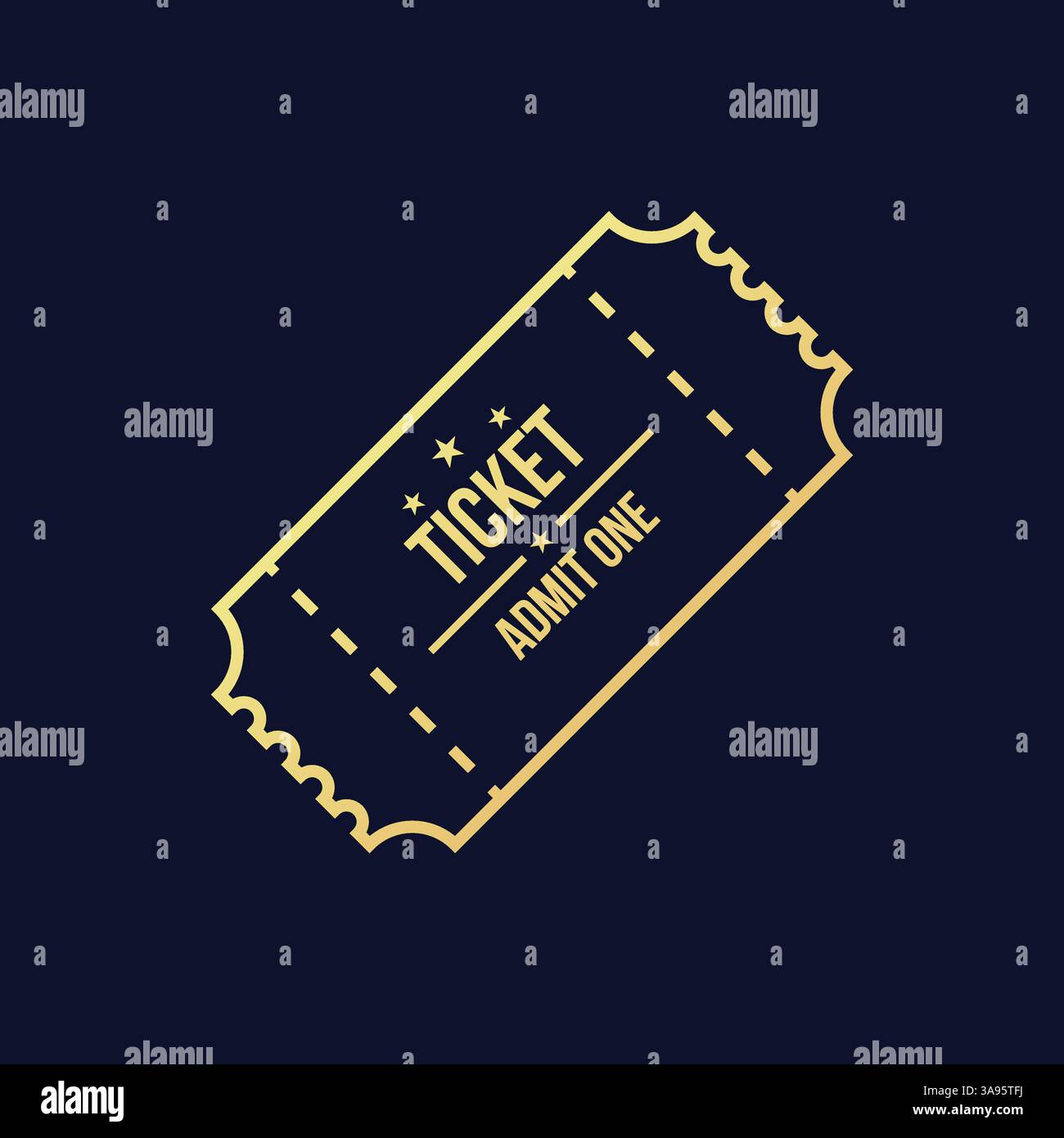 Flat Ticket icon symbol vector Illustration Stock Vector Image & Art ...