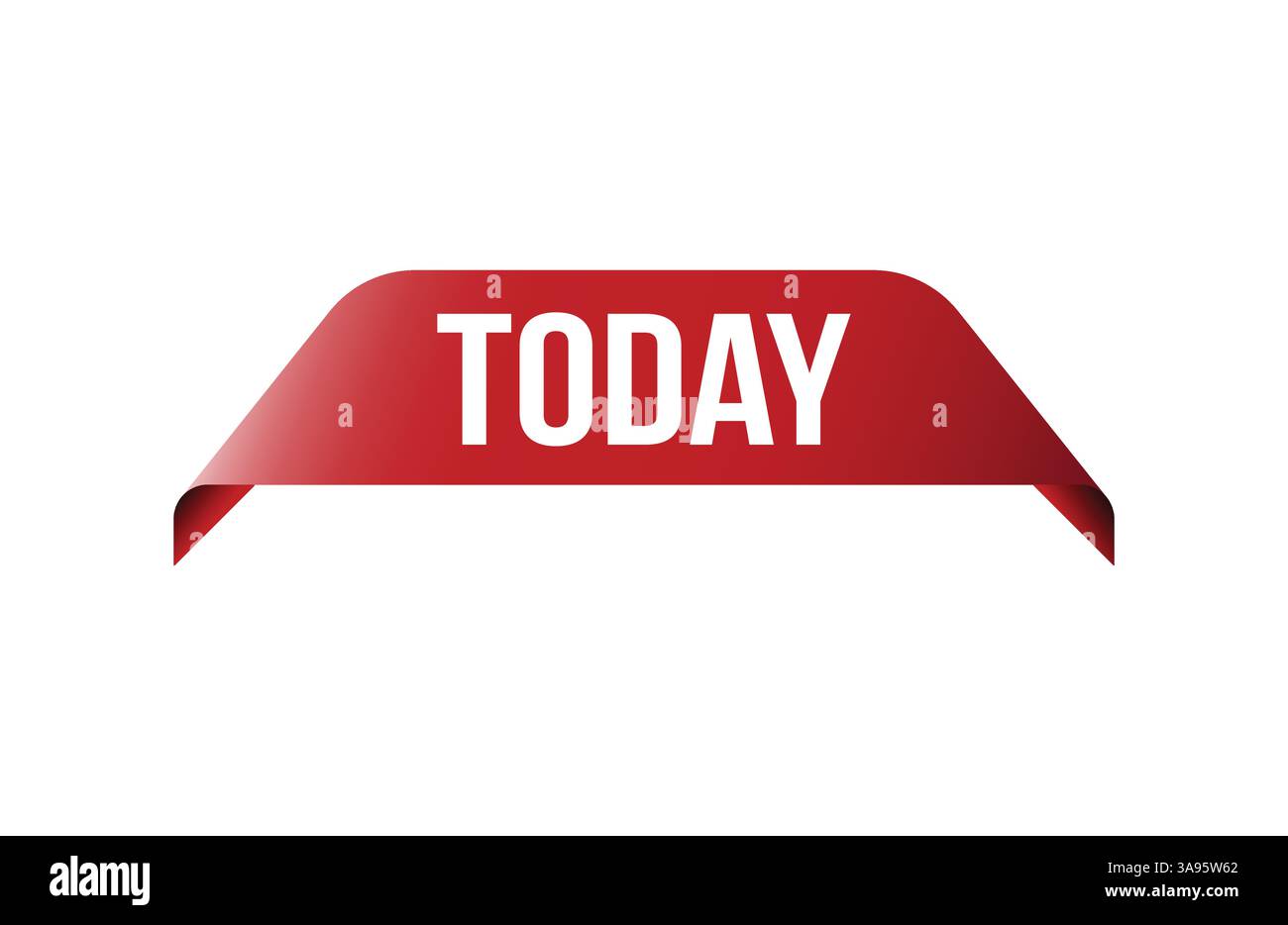 Red banner Today on white background Stock Vector Image & Art - Alamy