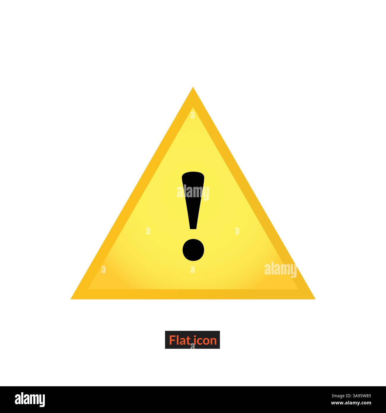 Flat Danger icon symbol vector Illustration Stock Vector Image & Art ...