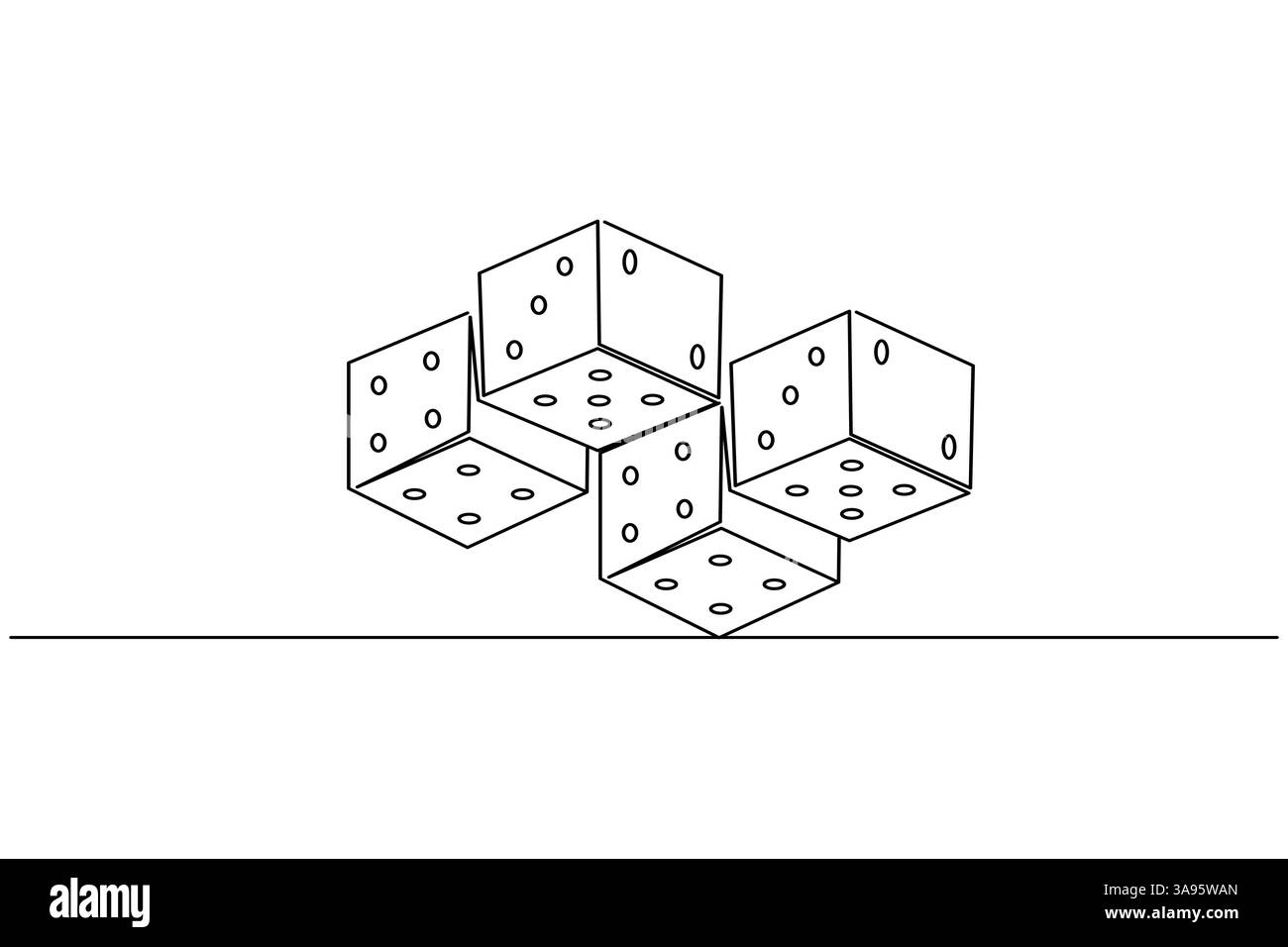 Stylized dice Stock Vector Images - Alamy