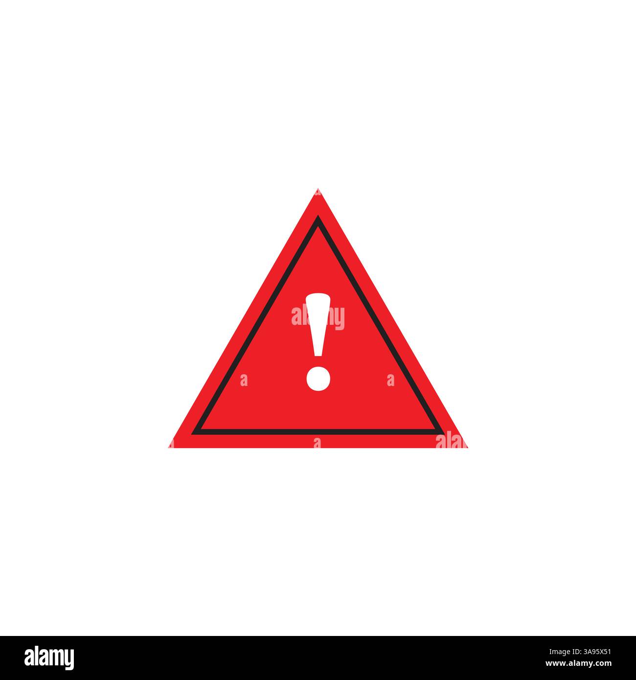 Flat Danger icon symbol vector Illustration Stock Vector Image & Art ...