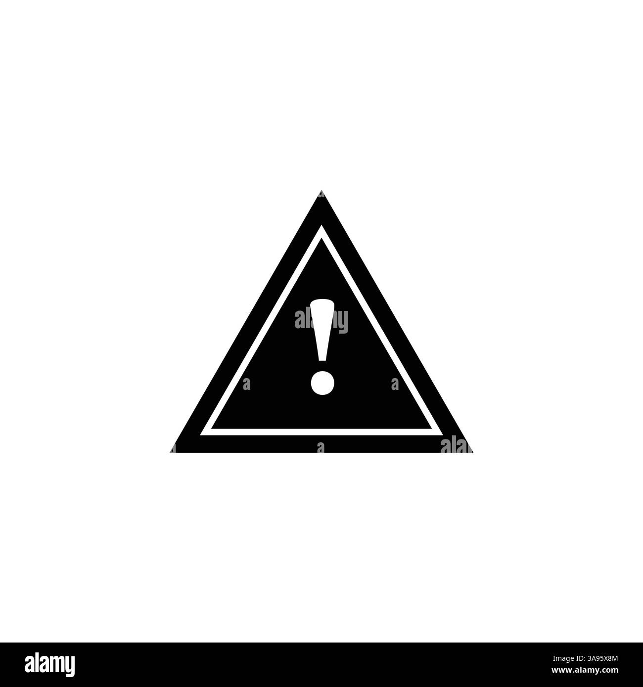 Flat Danger icon symbol vector Illustration Stock Vector Image & Art ...