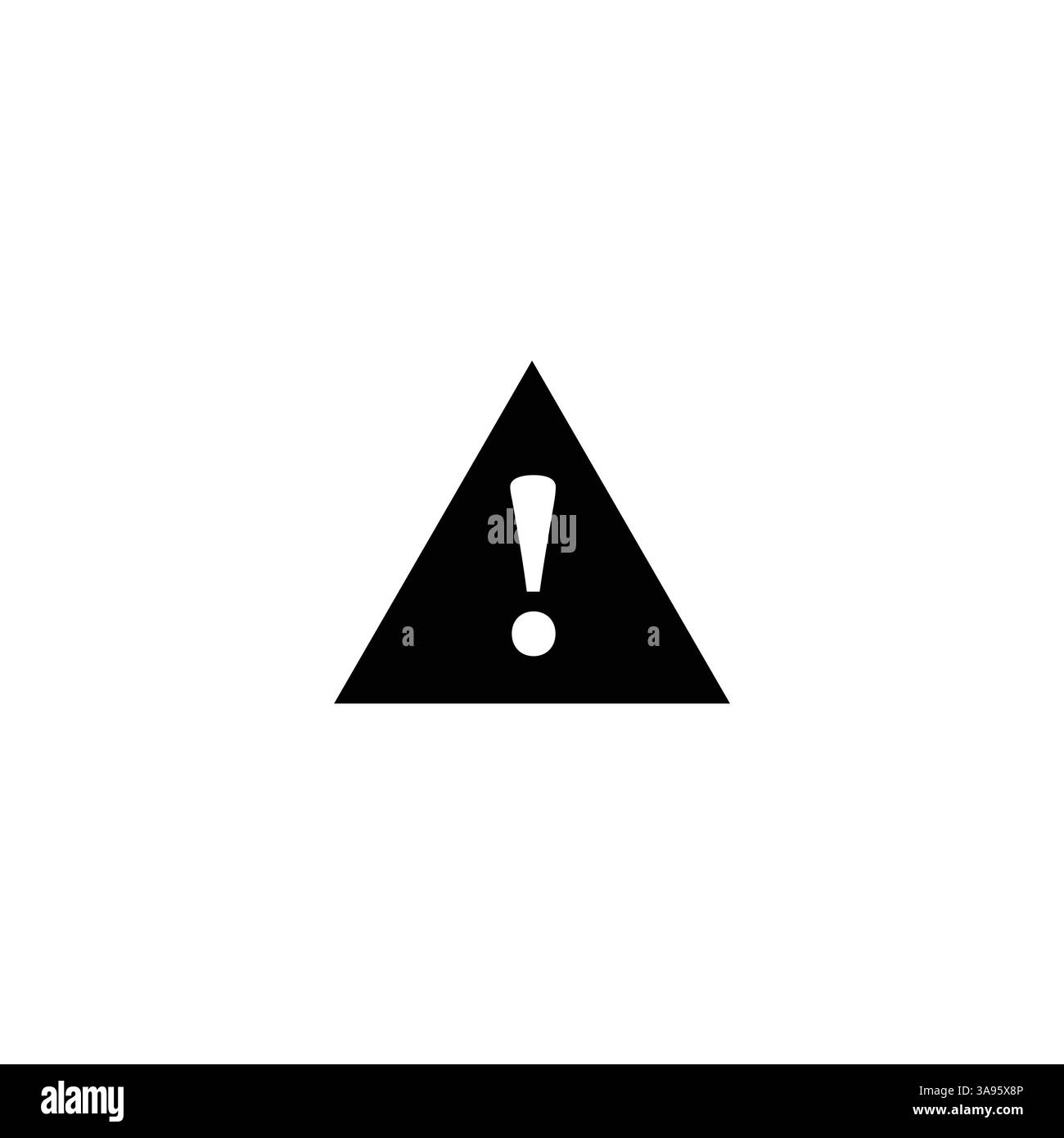 Danger icon in flat style with background Stock Vector Image & Art - Alamy