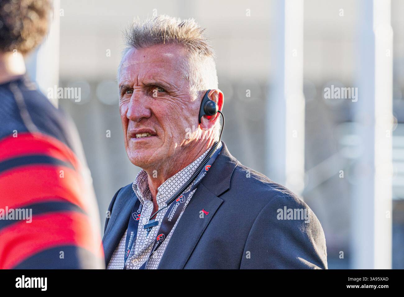 Christchurch, New Zealand, 29 March, 2025. Crusaders coach Rob Penney ...