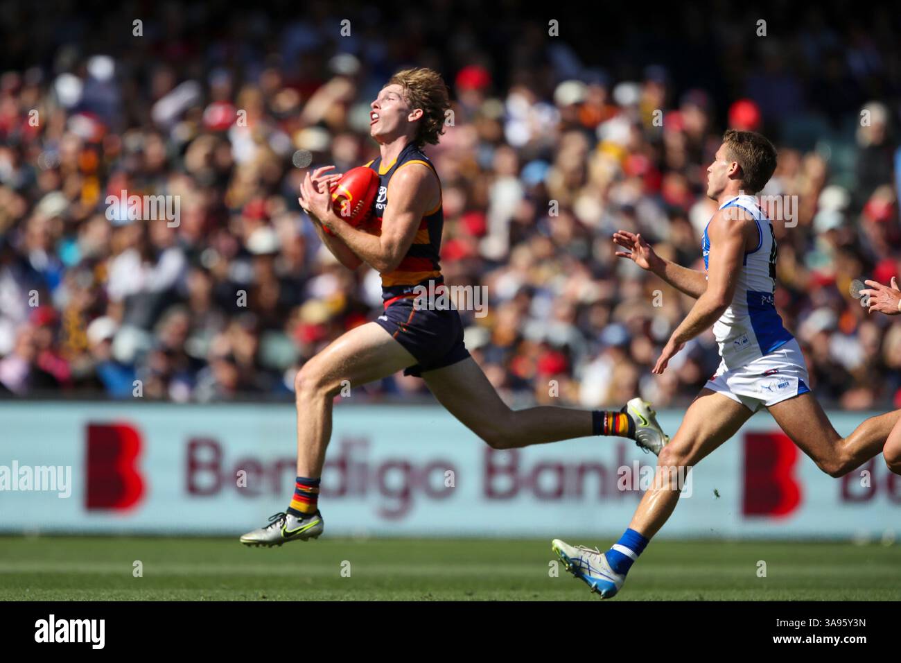 Adelaide, Australia. 30th Mar, 2025. Max Michalanney of the Crows ...