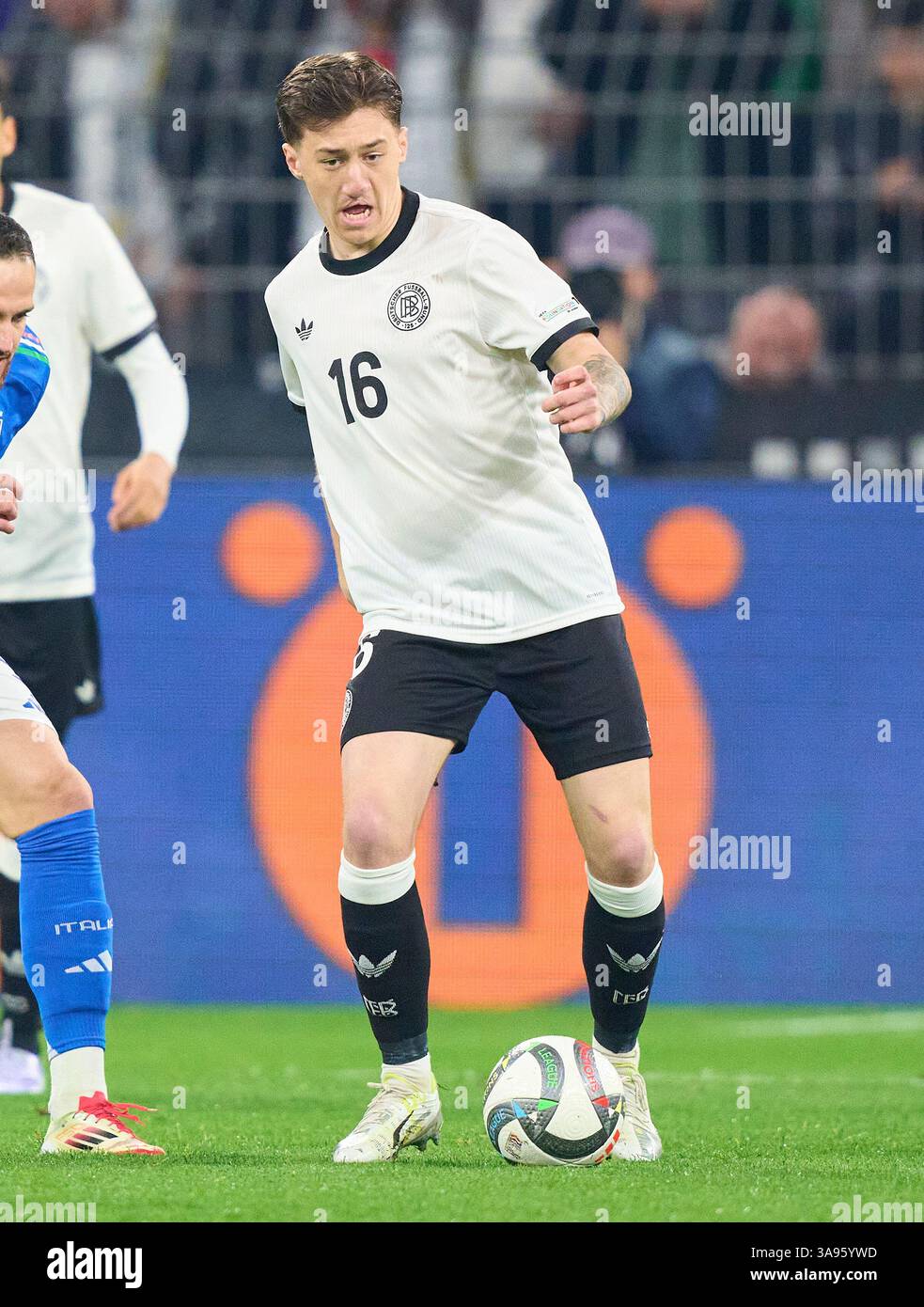 Angelo Stiller, DFB 16 in the UEFA Nations League 2025 match GERMANY ...