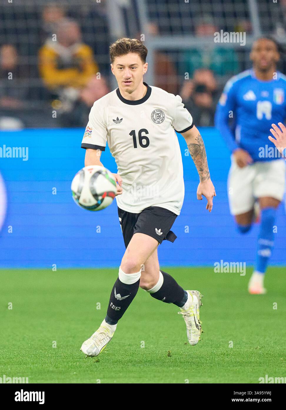 Angelo Stiller, DFB 16 in the UEFA Nations League 2025 match GERMANY ...