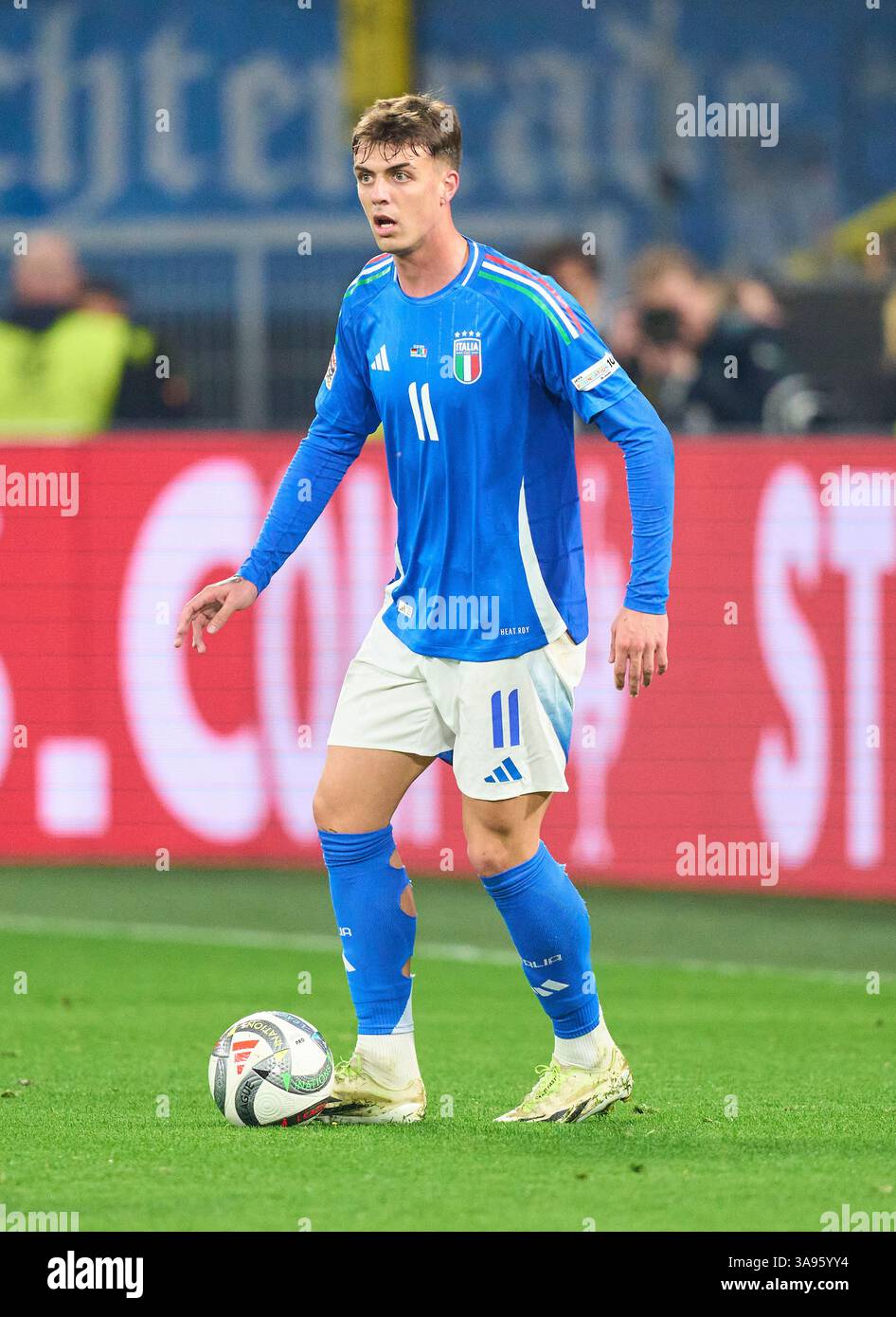 Daniel Maldini, ITA 11 in the UEFA Nations League 2025 match GERMANY - ITALY 3-3 in Season 2024/ ...