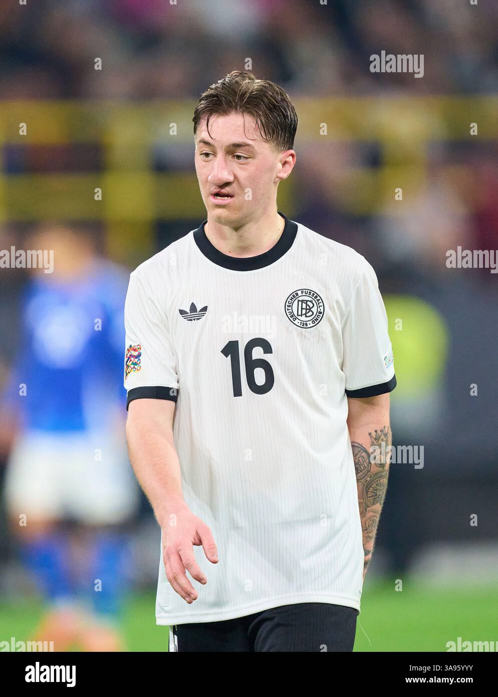 Angelo Stiller, DFB 16 in the UEFA Nations League 2025 match GERMANY ...