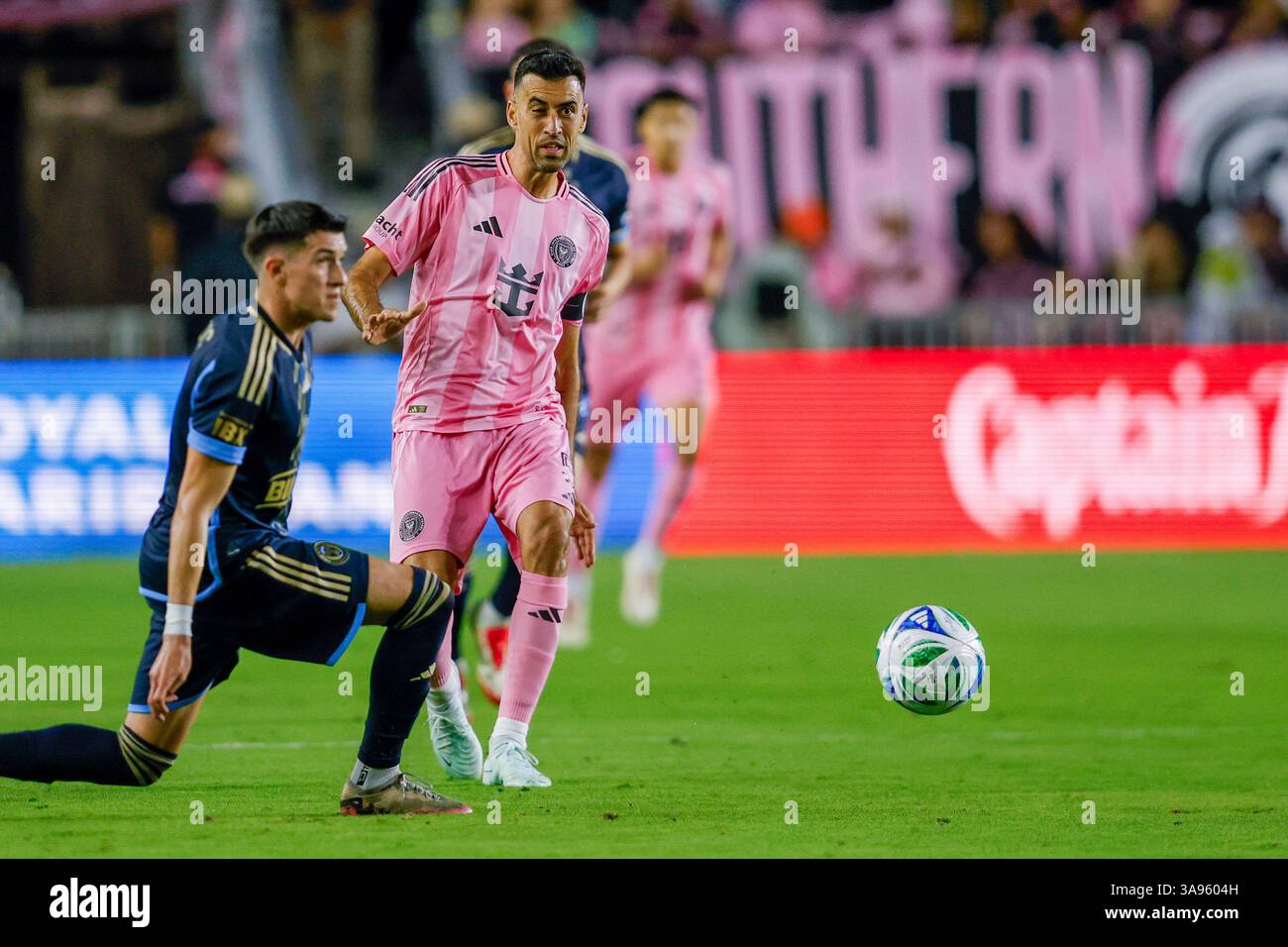 FORT LAUDERDALE, FL - MARCH 29: Sergio Busquets #5 of Inter Miami CF ...