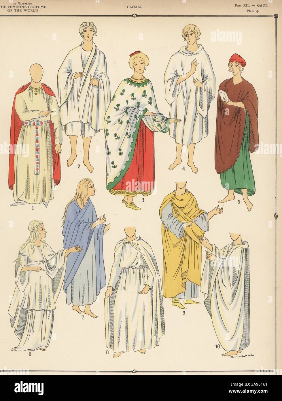 Women's cloaks of the Gauls. Wife of Childebert I, King of Paris, 1 ...