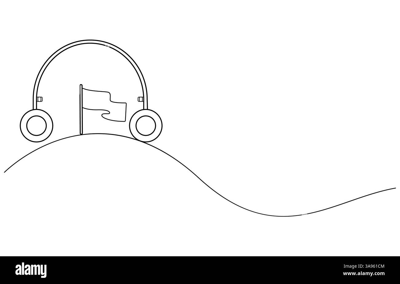 one line drawing Song Contest Europe Stock Vector Image & Art - Alamy