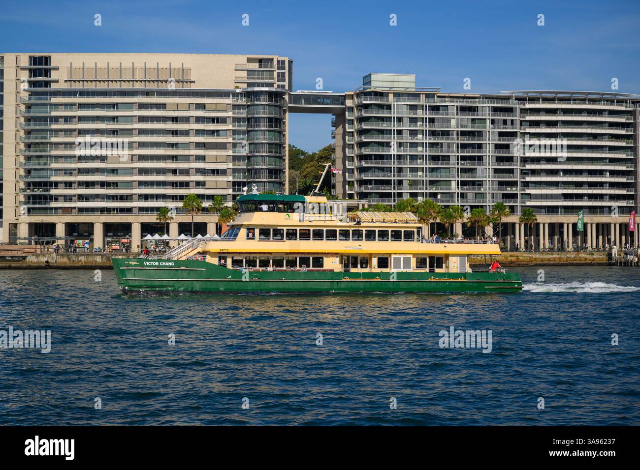 Sydney Public Transport. The Victor Chang harbour ferry operating at ...