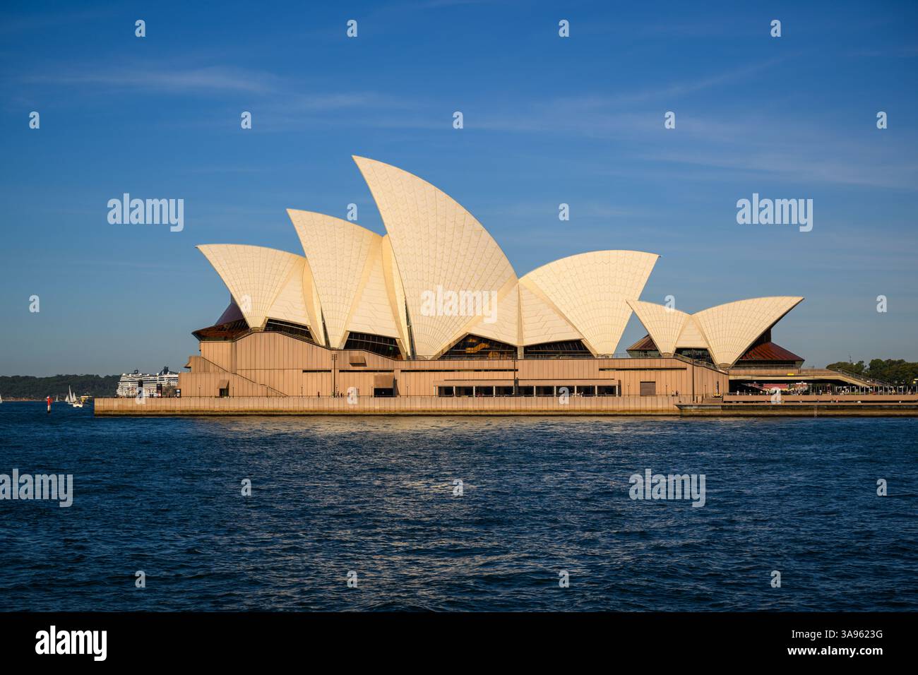 The Sydney Opera House at ground level on a sunny day, Sydney ...