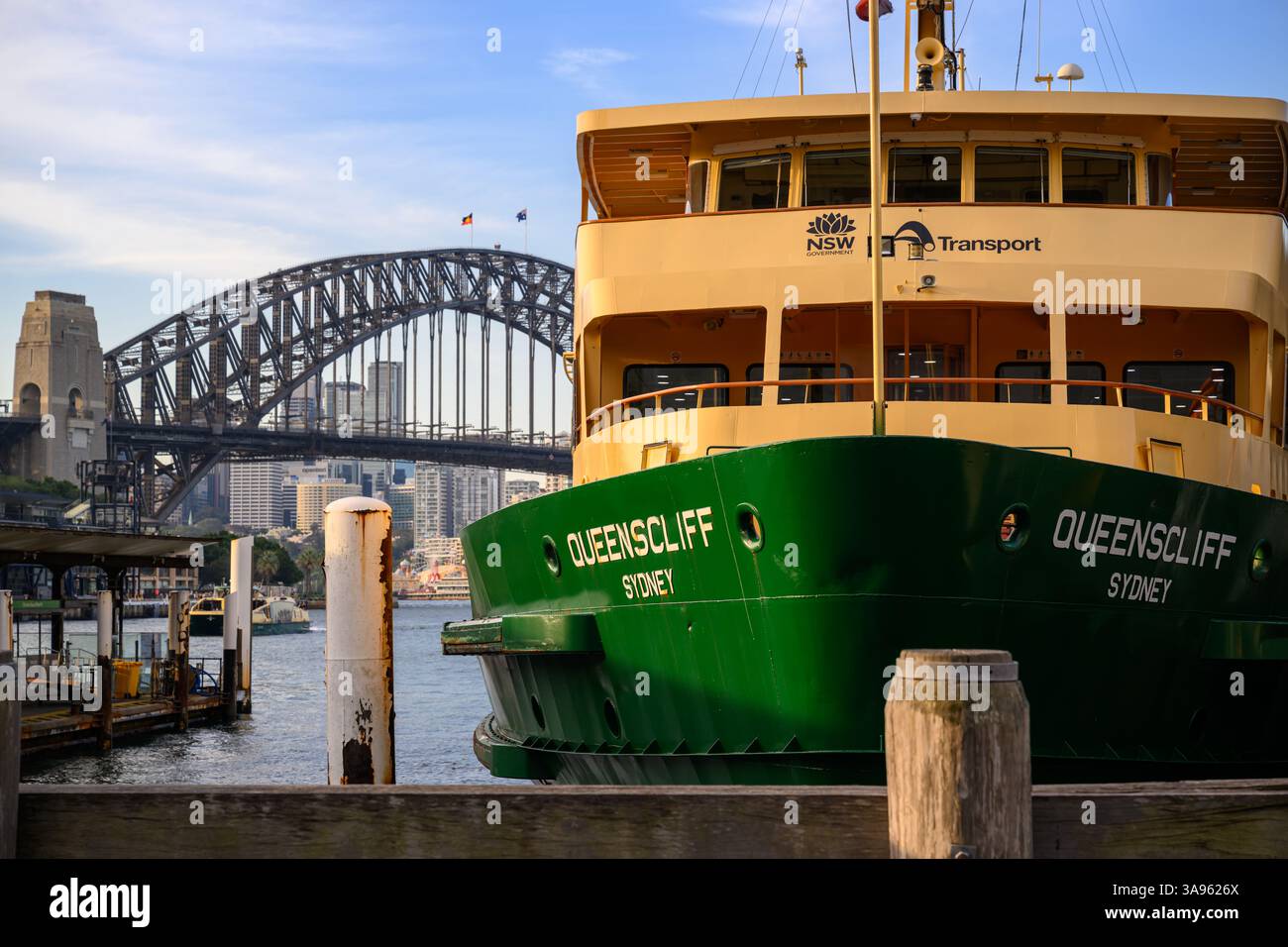 Sydney Public Transport. The Queenscliff harbour ferry operating at ...